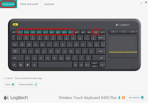 Customize K400 Plus Keyboard Function Keys