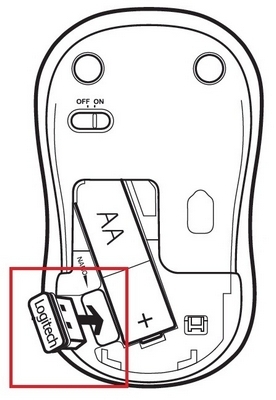 USB receiver storage for the B175 mouse – Logitech Support + Download