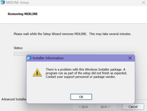 MIXLINE is uninstalled after I upgrade to version 1.0 – Logitech ...