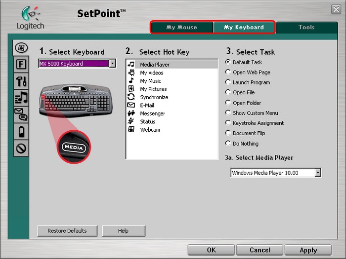 My Mx 5000 Cannot Be Customized Using Logitech Software Setpoint Logitech Support Download