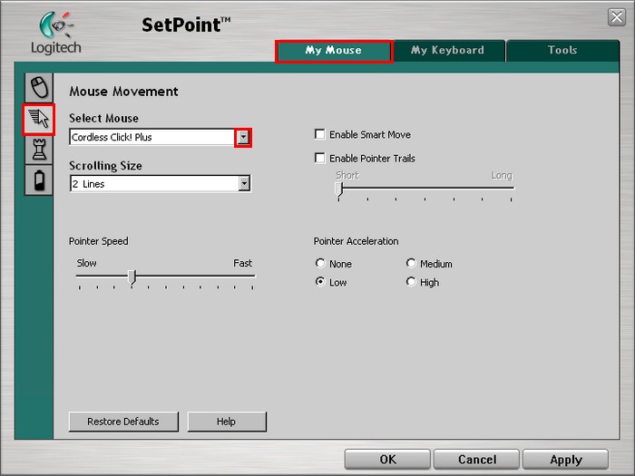Customizing My Lx 700 Mouse With Logitech Software Setpoint Logitech Support Download
