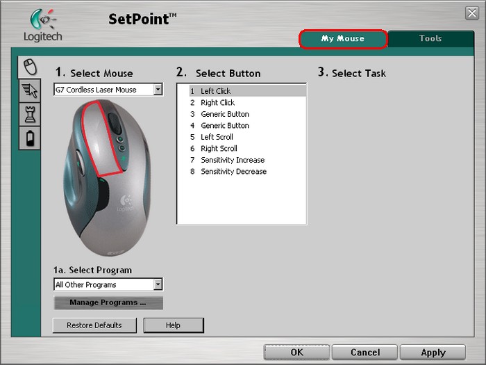 My G7 Cannot Be Customized Using Logitech Software Setpoint Logitech Support Download