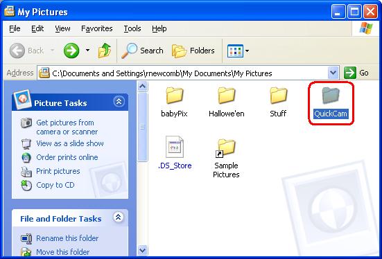 Finding your pictures and videos in QuickCam software – Logitech ...