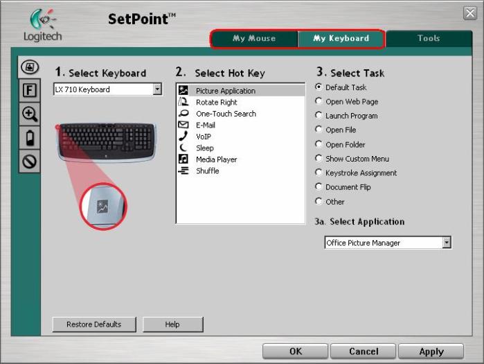 My Lx 710 Cannot Be Customized Using Logitech Software Setpoint Logitech Support Download