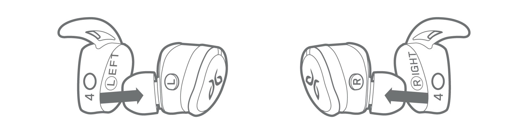 How do I set up and fit my Jaybird Run earbuds? – Logitech Asistencia ...