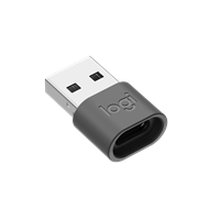 Zone USB-C to A adapter (Graphite) – Logitech Support + Download